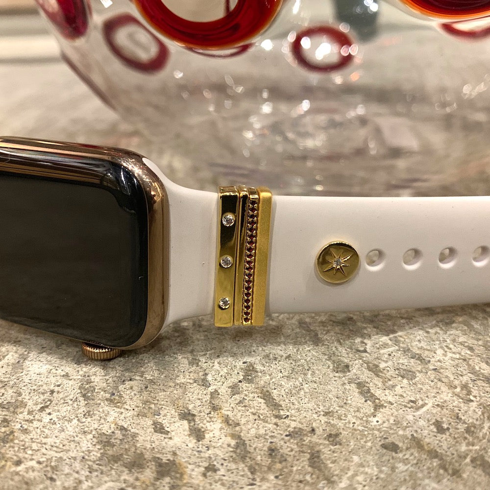 gold Monaco stack™ • Apple Watch & Fitbit band accessory | bytten® jewelry
