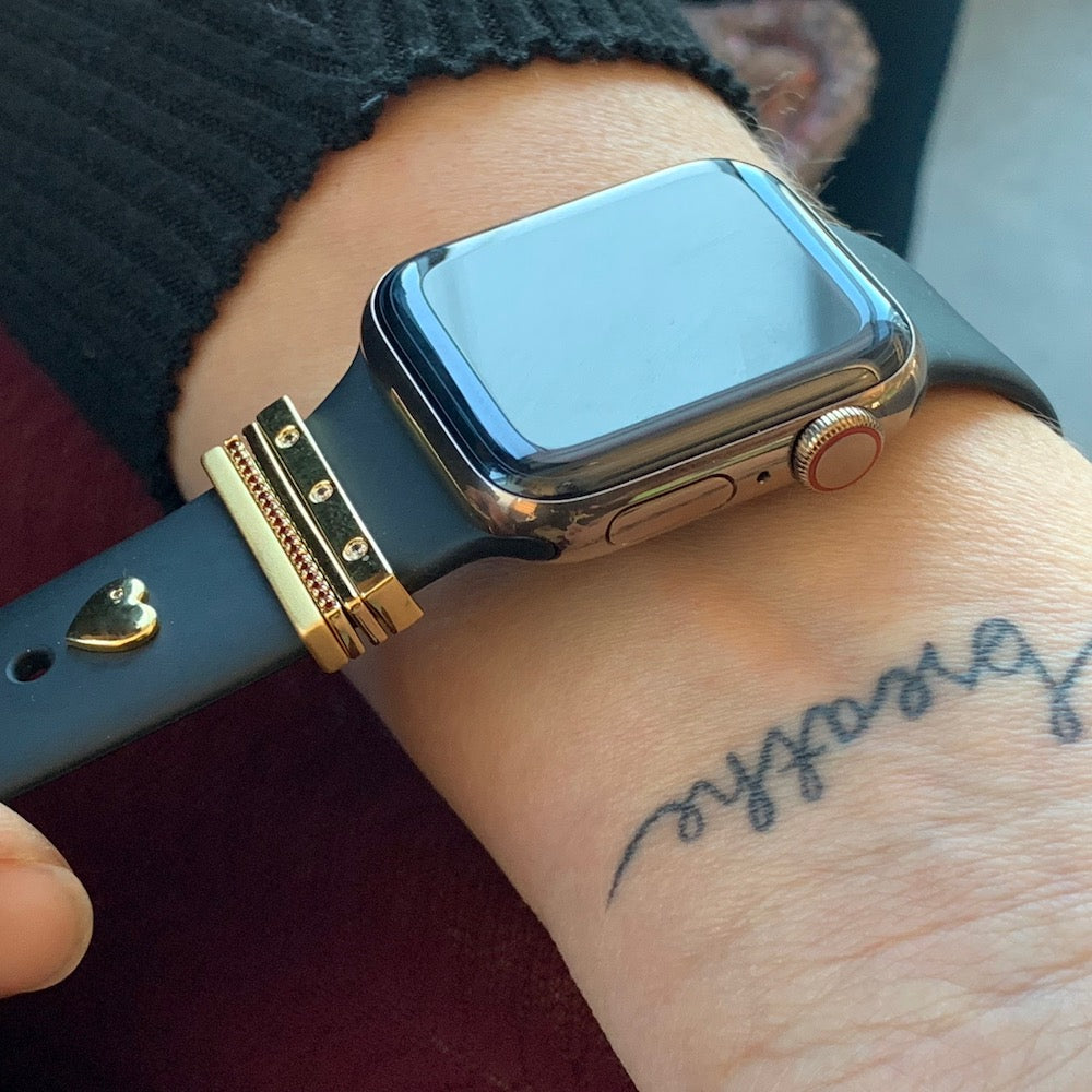 gold Monaco stack™ • Apple Watch & Fitbit band accessory | bytten® jewelry